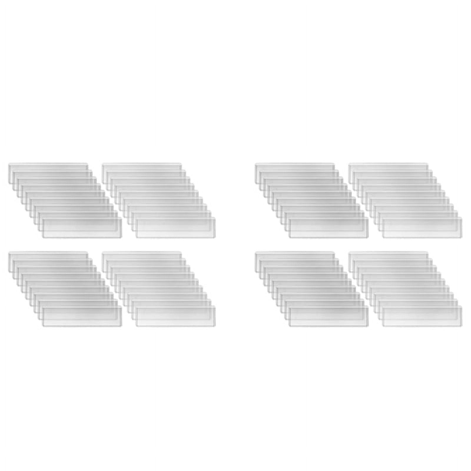 Holders Adhesive Shelf Tag 1.2 x 4.3 Inch Clear Shelf Tag Card Pockets ...