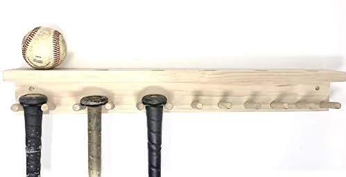 Holds 11 Full Size Baseball/Softball Bat 6 Balls Trophy Awards Rack ...