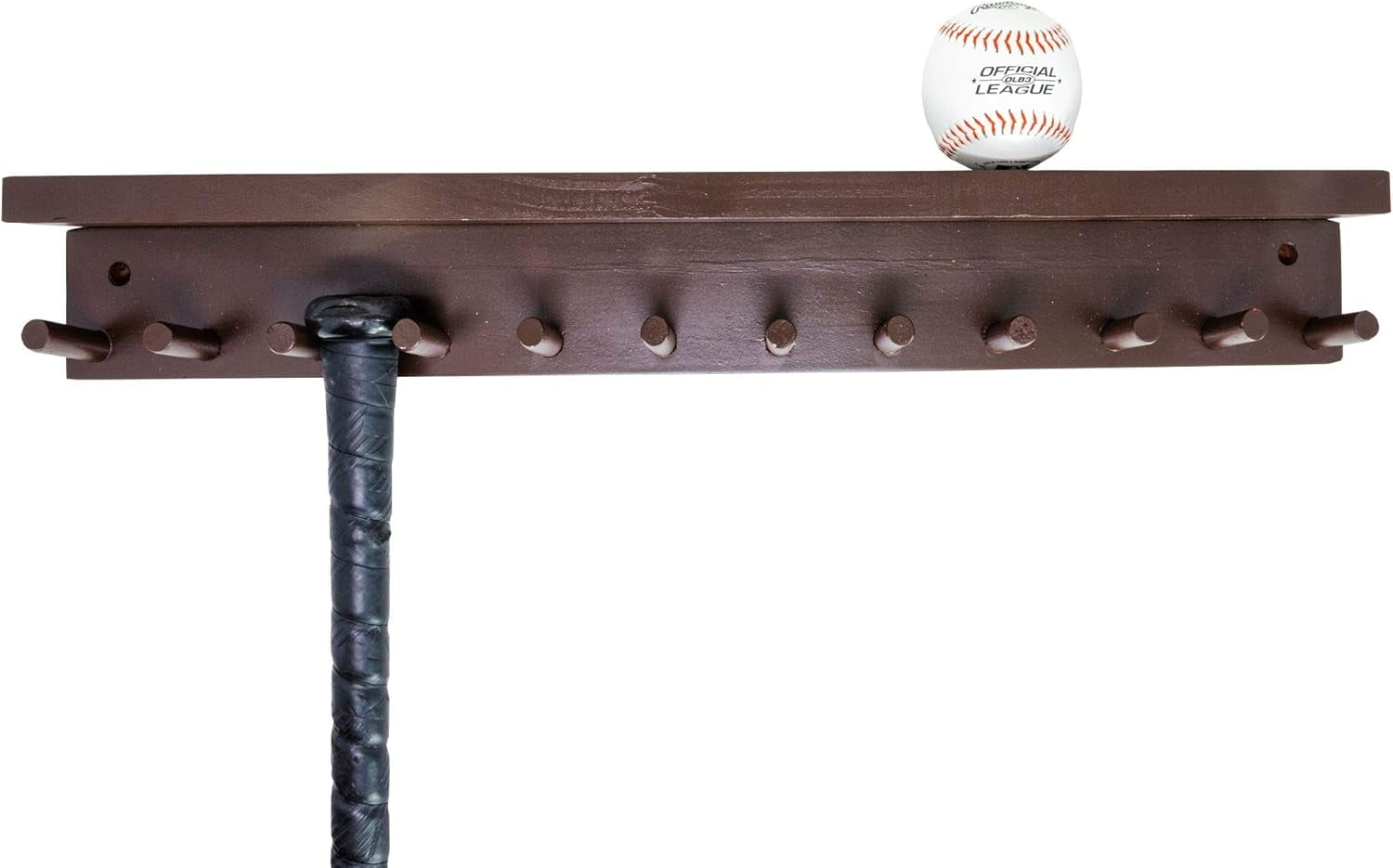 Holds 11 Full Size Baseball/Softball Bat 6 Balls Trophy Awards Rack ...