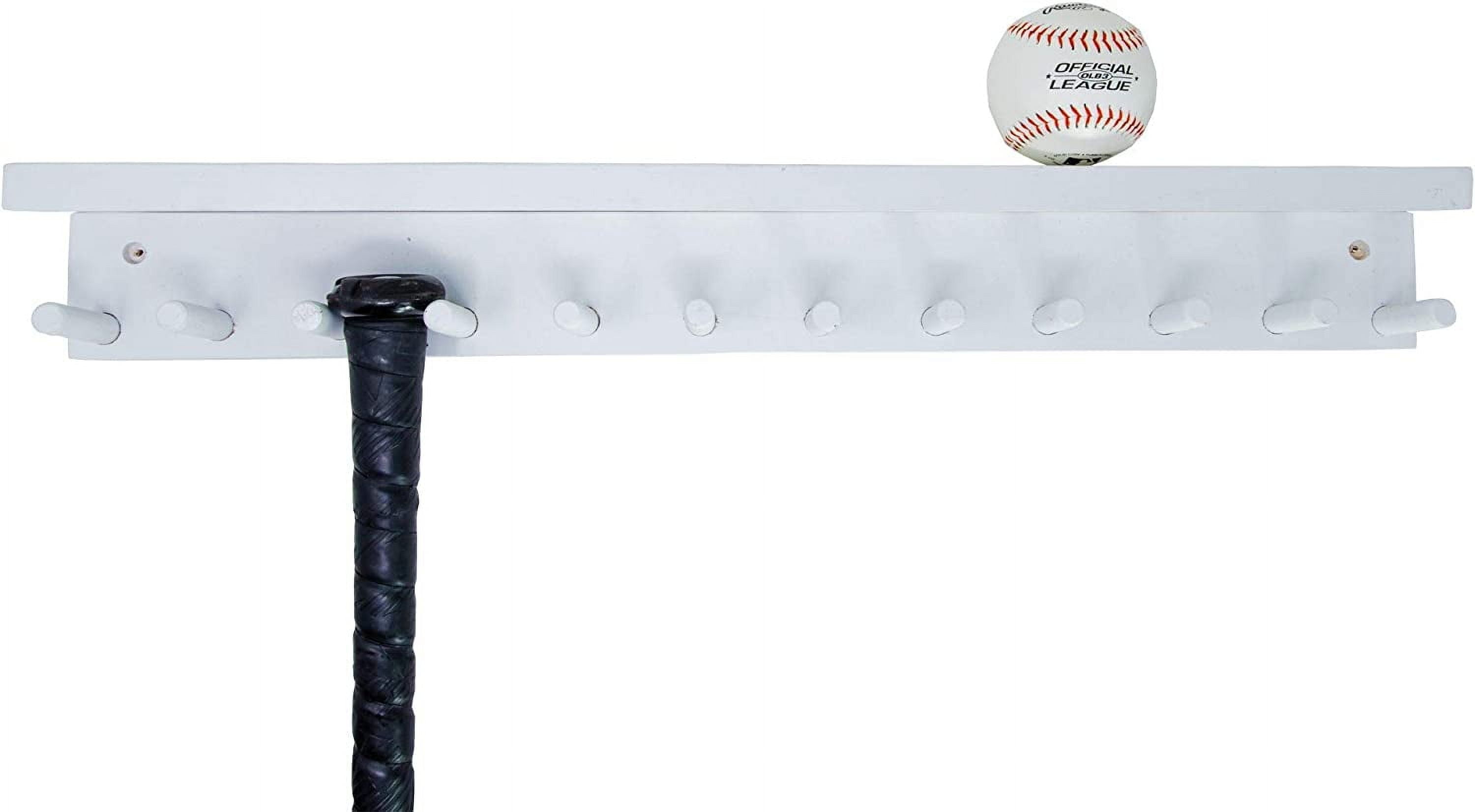 Holds 11 Full Size Baseball/Softball Bat 6 Balls Trophy Awards Rack ...