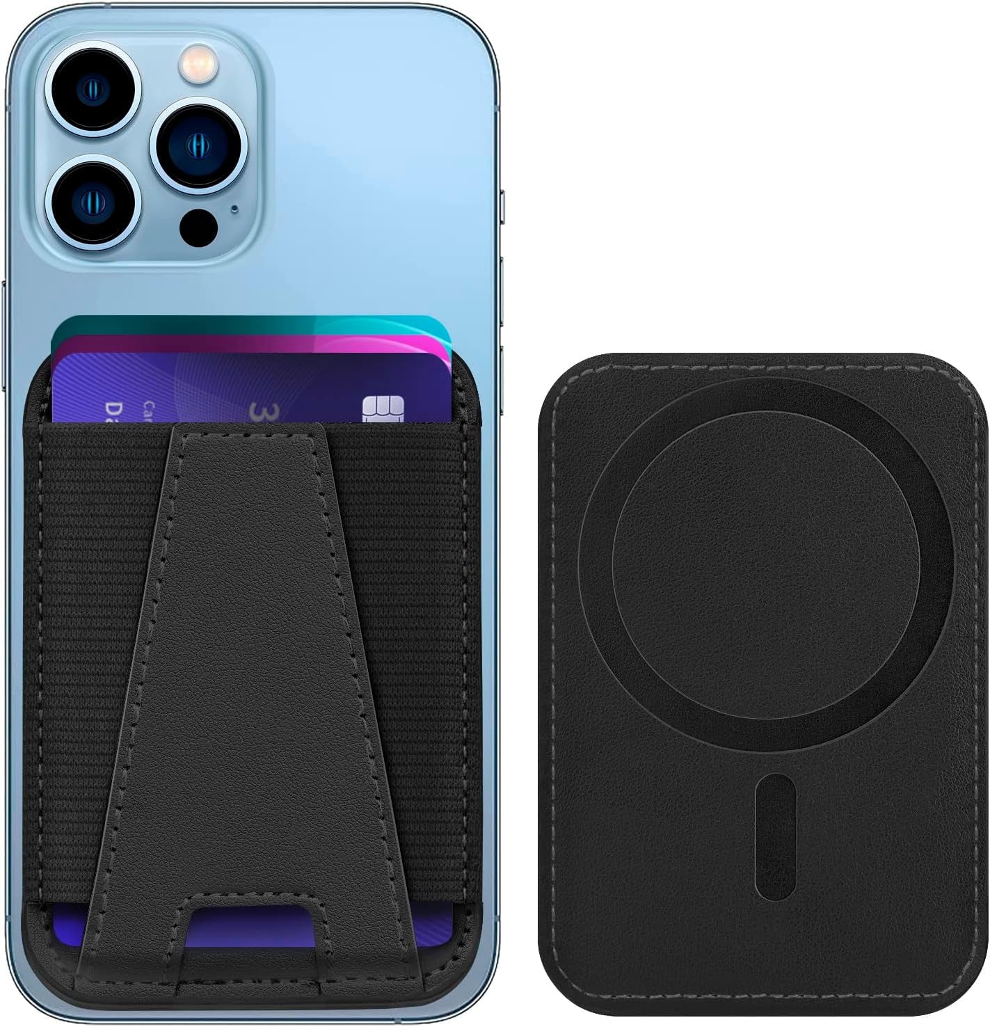 [Holds 6 Cards] Miroddi Magnetic Credit Card Holder Slim Leather RFID ...