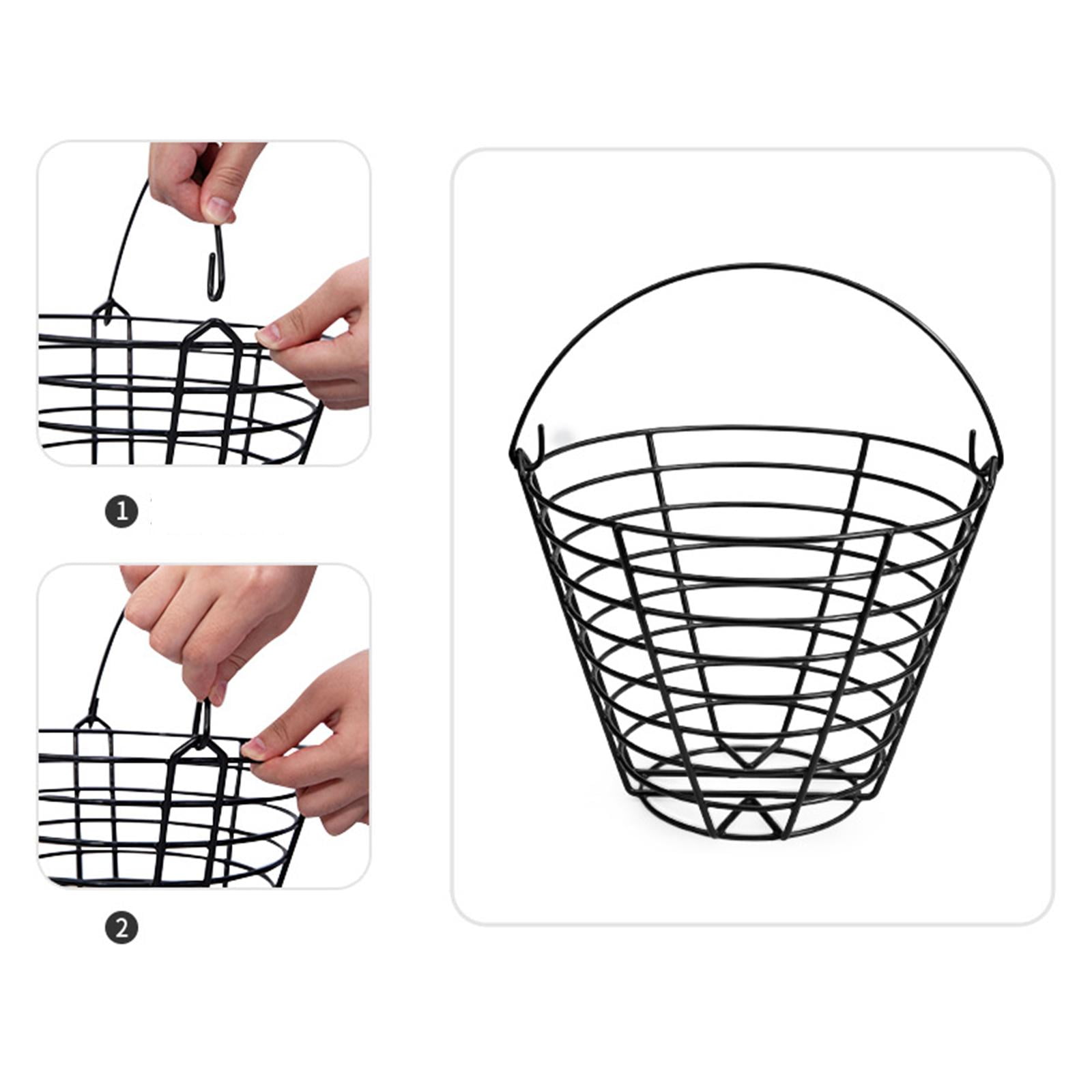 Holds Contain 50-100 Balls Metal Golf Basket, Golfball Container Strong ...