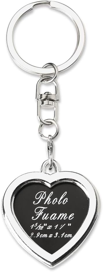 Holds Pictures Customizable Lockets Heart Keychain Photo Locket Key ...