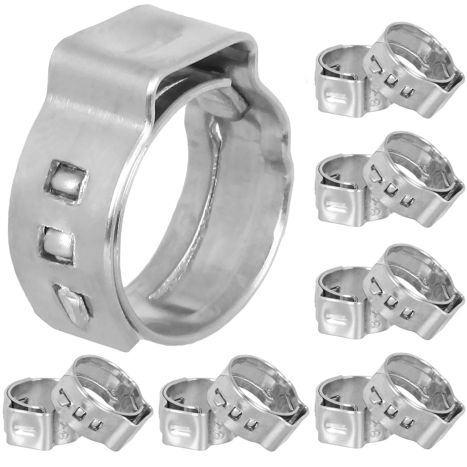 Holdware 100pcs 1/2 inch PEX Crimp Rings, Stainless Steel PEX Cinch ...