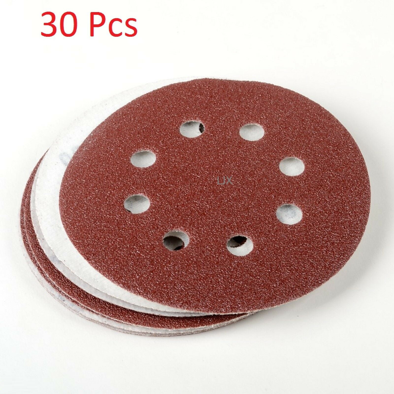 Hole 100 Grit Sand Disc Paper Random Orbit Hook 30pc 5" 8 - Walmart.com