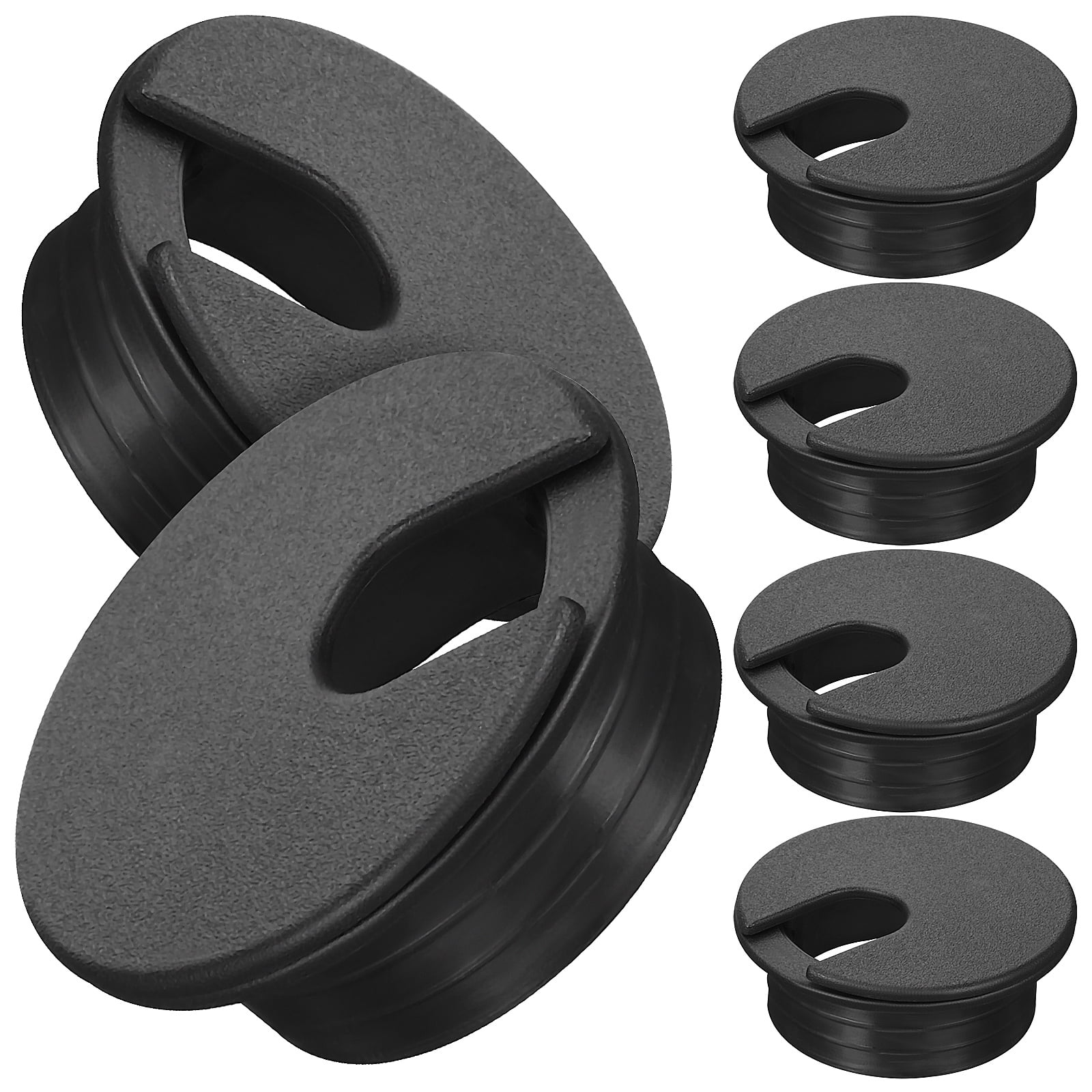 6 Pcs Plastic Desk Hole Covers Wire Grommets Cable Cord Management ...