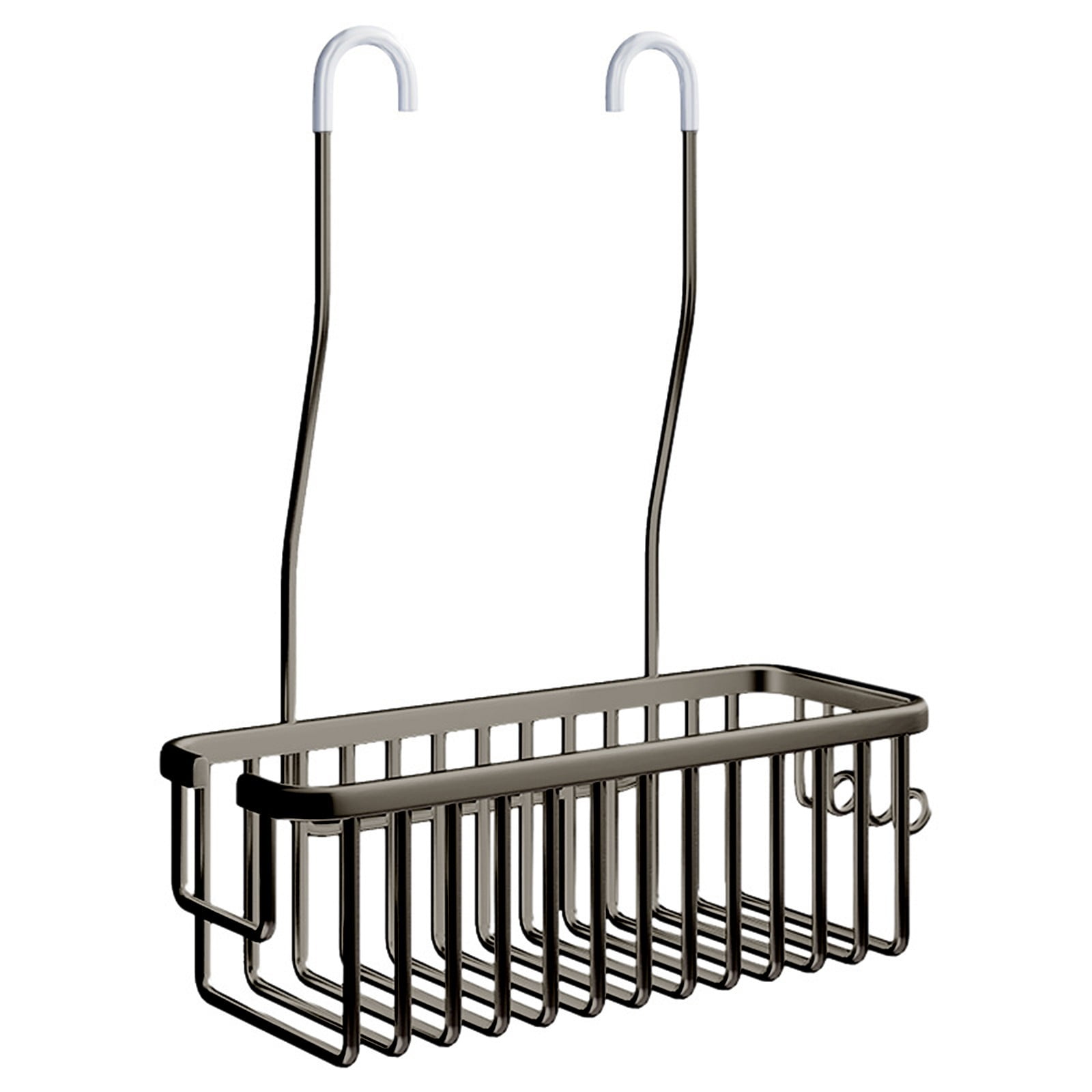 Hole-free shower rack aluminum wall-mounted rod mesh basket hanging ...