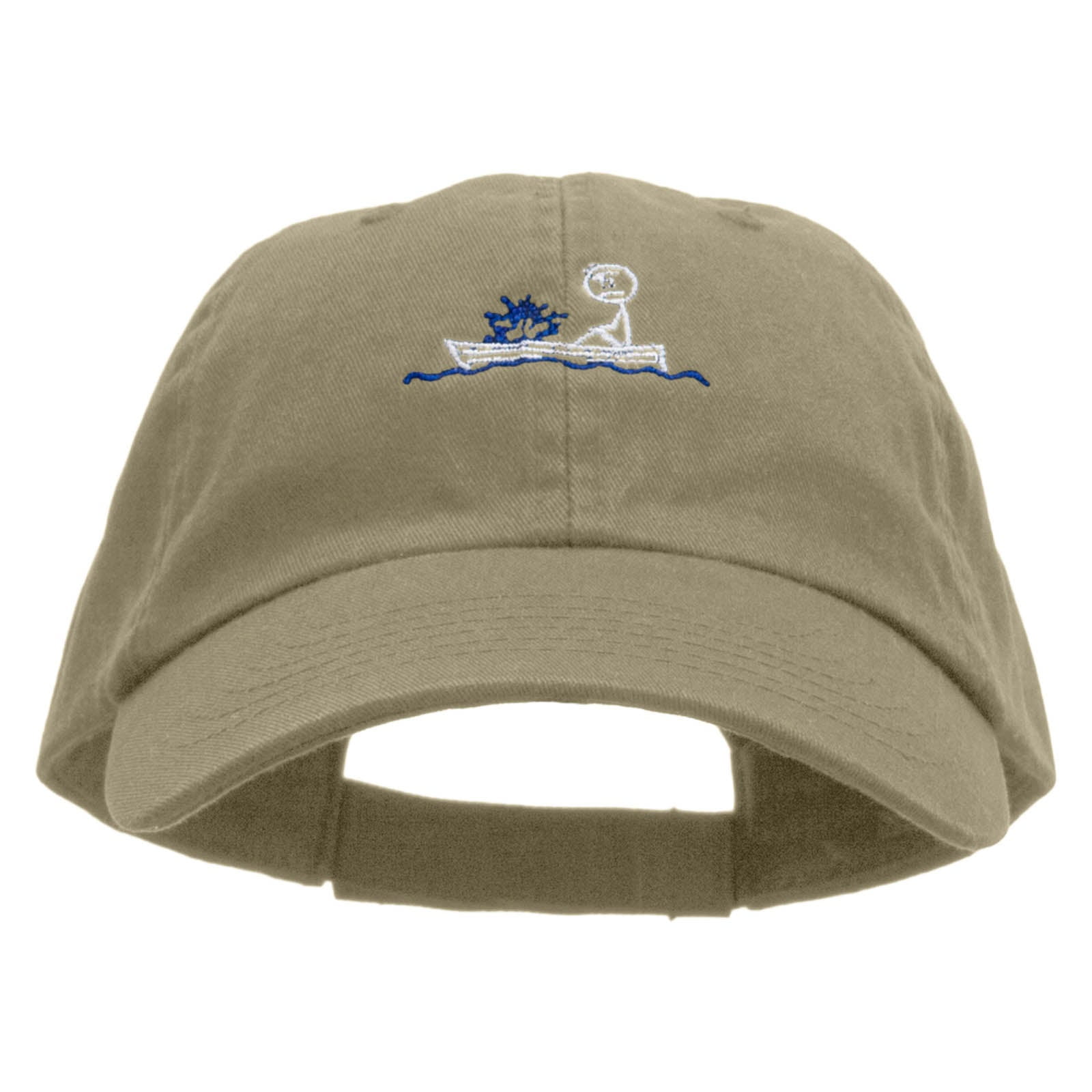 Hole On The Boat Low Profile Pet Spun Washed Cap - Khaki OSFM - Walmart.com