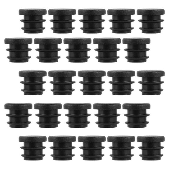 Raindrops Tube Plugs Hole Plug Plastic Pipe Plug Black Plastic 100pcs ...