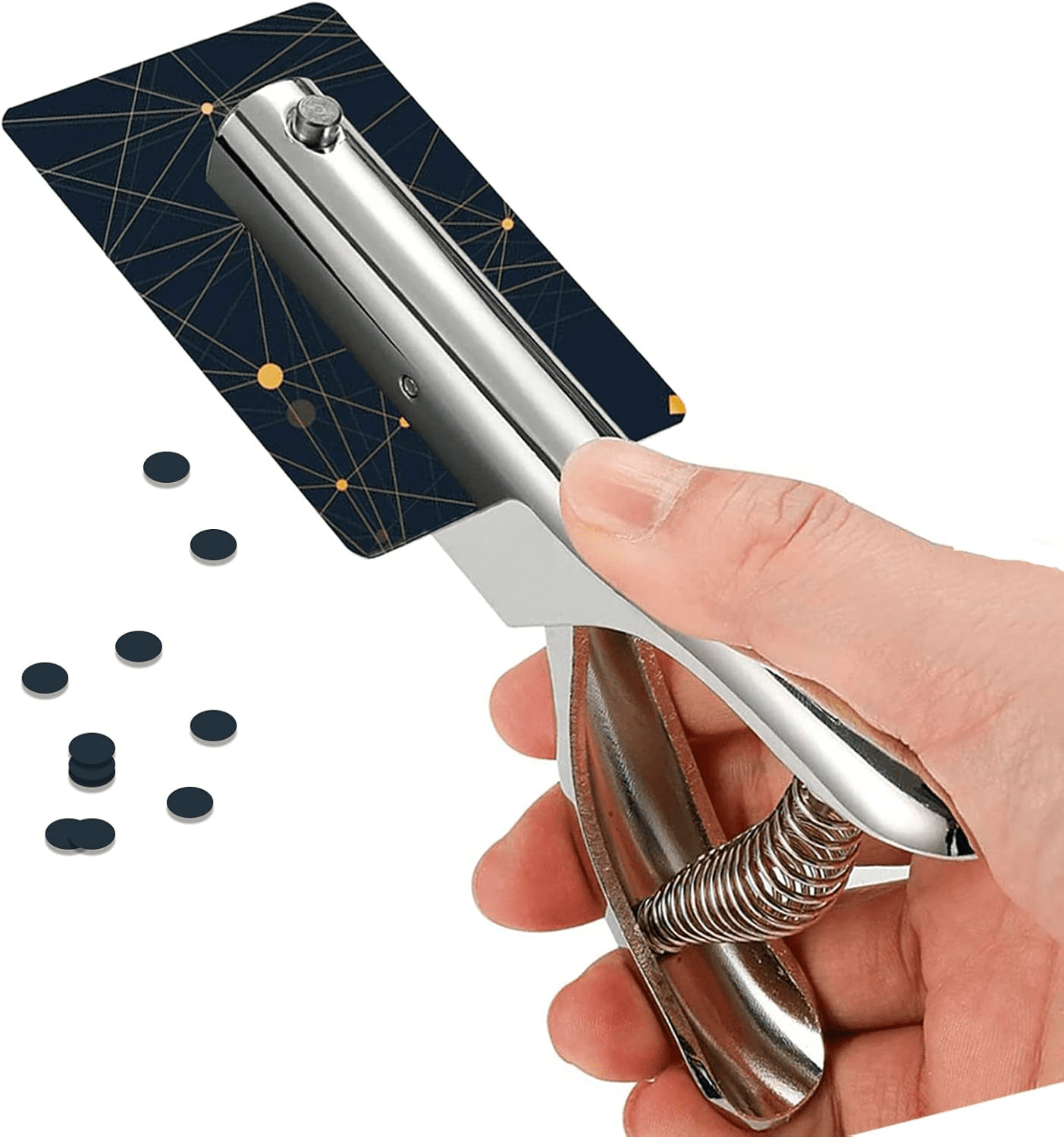 Hole Punch 1/4 Inch, Heavy Duty Hole Punch, Paper Card Portable ...