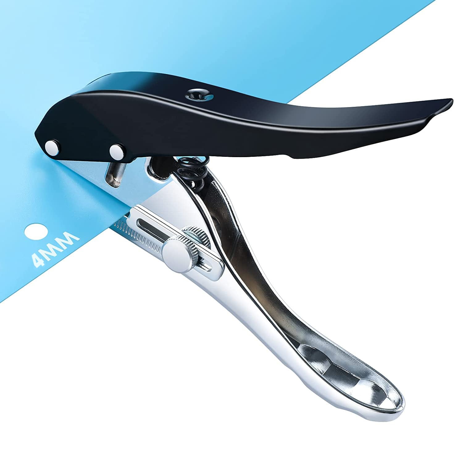 Hole Punch Single,5MM Hole Punch Paper Hole Puncher Heavy Duty Single ...