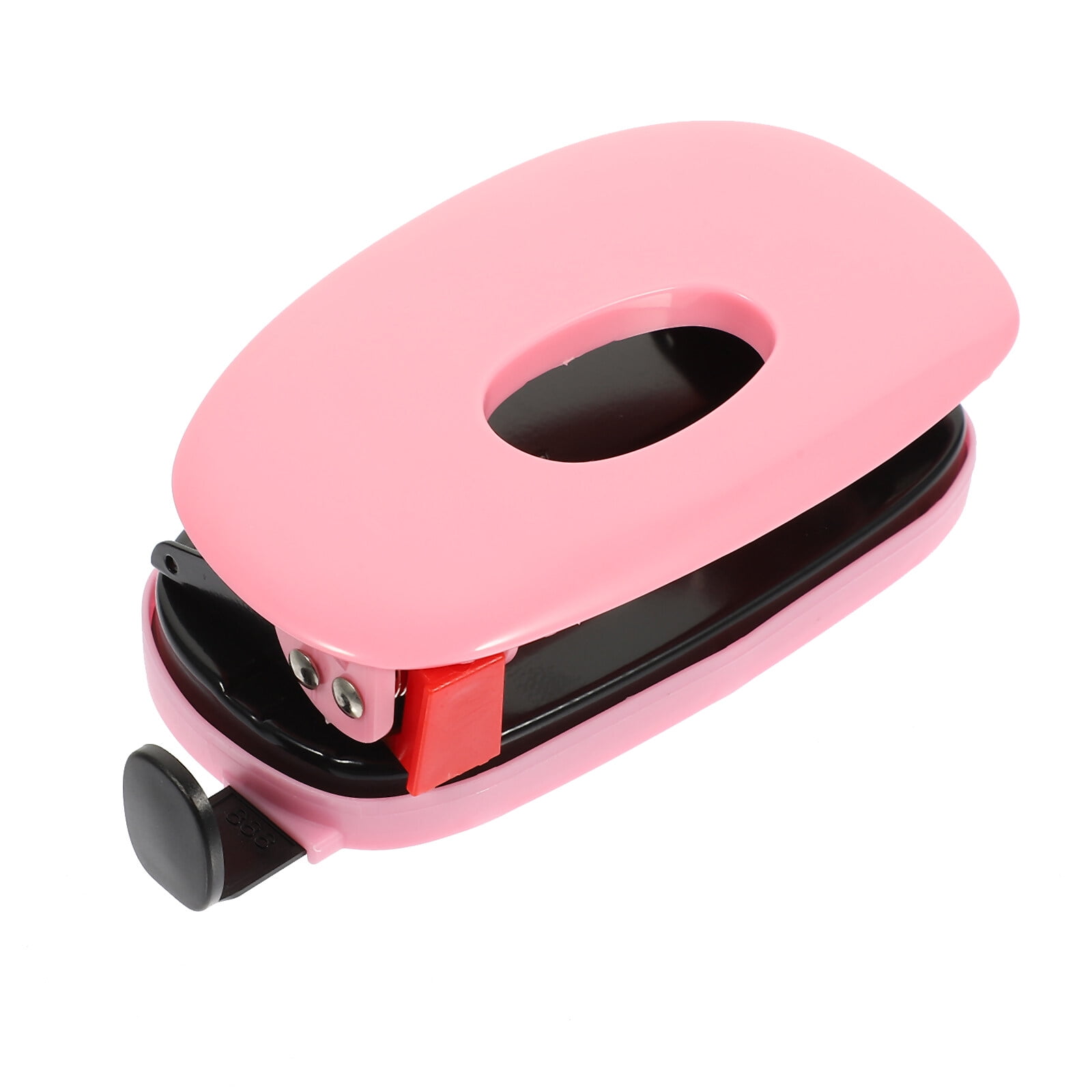 Pink Handheld 2-Hole Puncher for Office Use Made of Durable ABS ...
