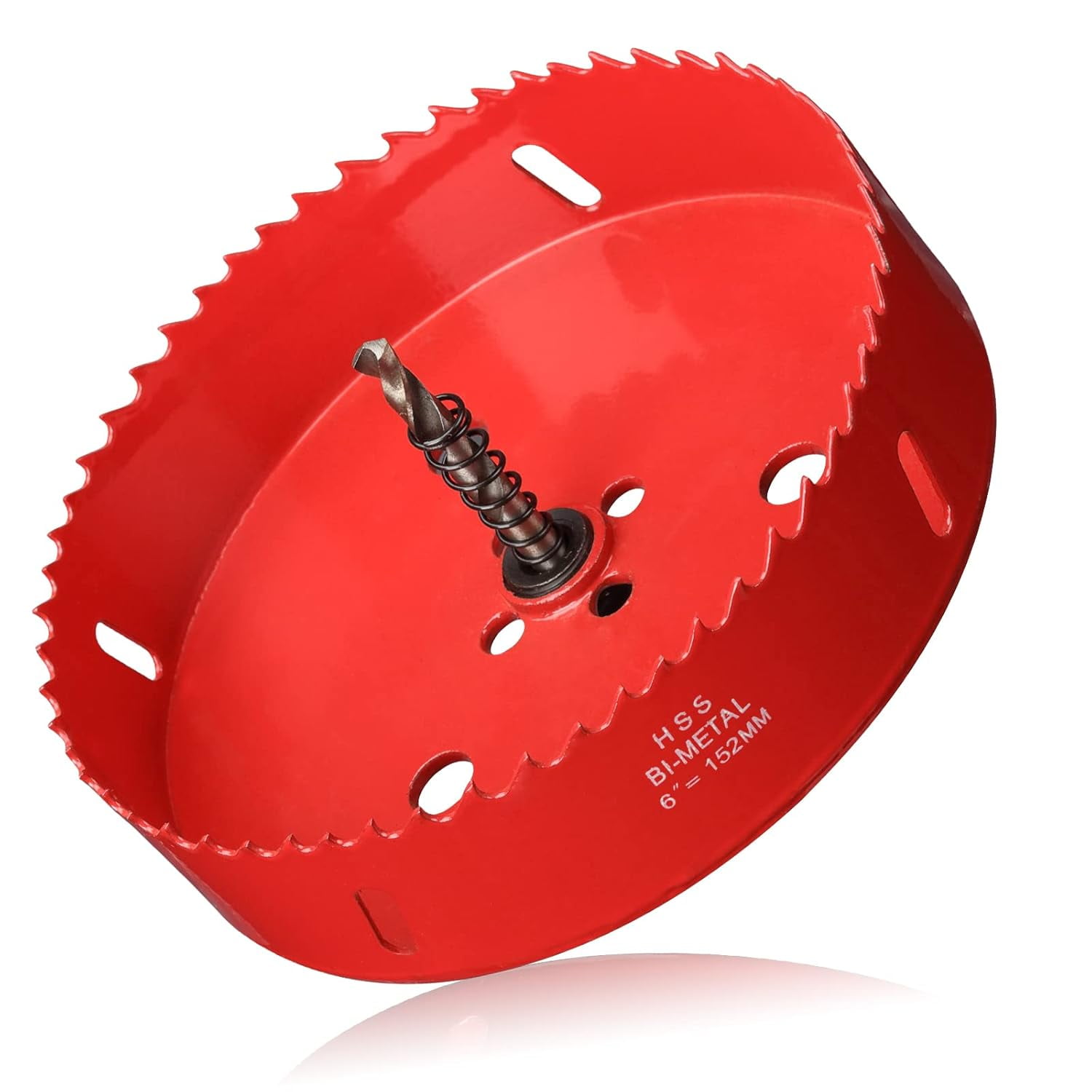 Hole Saw 6\u201d (152mm) for Wood, HSS Bi-Metal Hole Cutter with Pilot ...