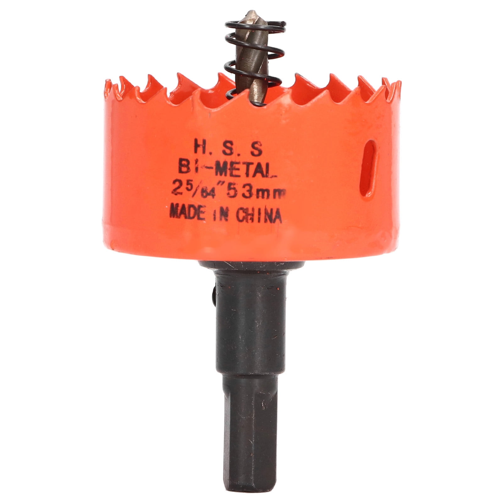 Hole Saw Drill Bit, 53mm HSS with Sharp Teeth & Easy Chip Removal, High ...