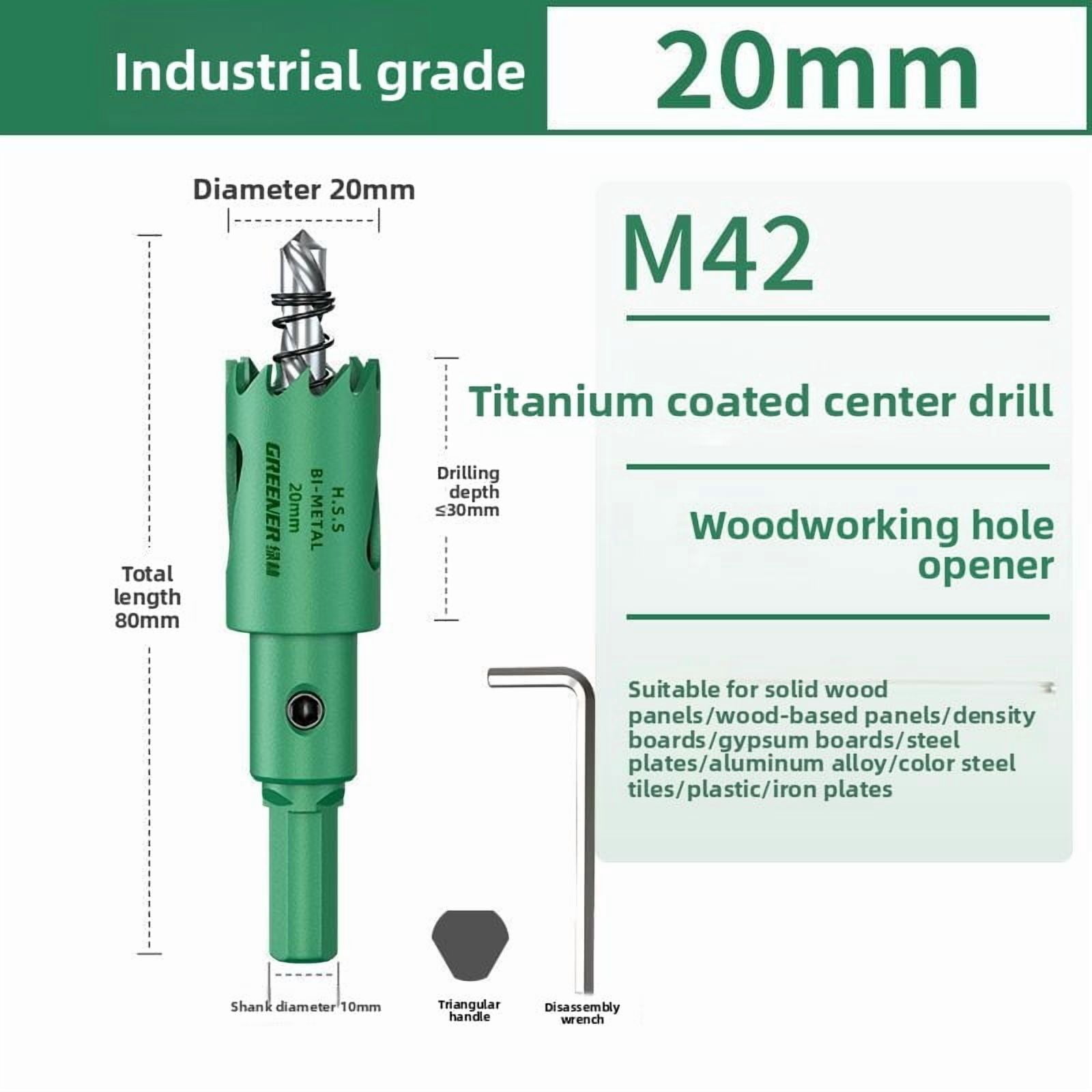 Hole Saw Drill Bit Set - Multipurpose Drilling Tool for Metal, Wood ...