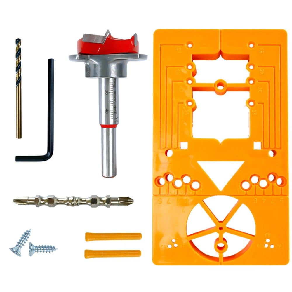 Hole Saw Set Woodworking Tools With Adjustable Positioning Hinge Hole ...