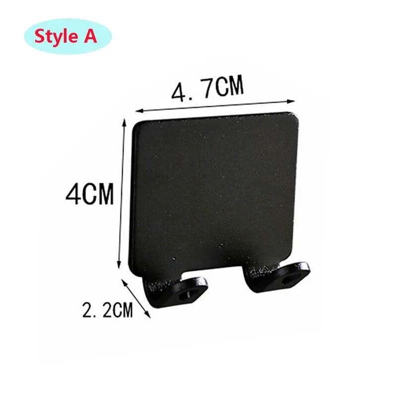 Hole-free Hook Space Aluminum Coat Hook Razor Holder Kitchen Bathroom ...