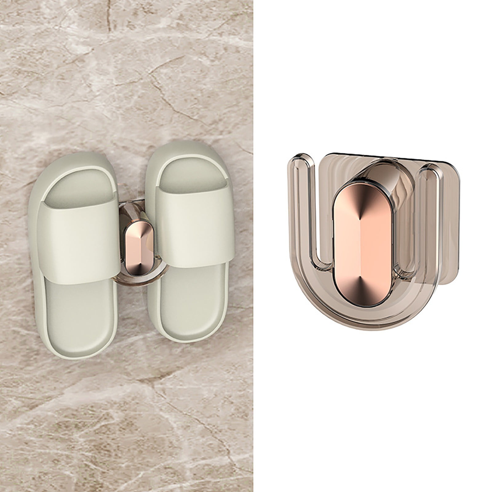Hole-free Slippers Rack Bathroom Light Luxury Sandals And Slippers ...