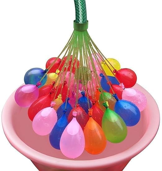 Holi Balloons Quick Fill Balloons - 6 Bunches | Self Sealing/Auto Tie ...