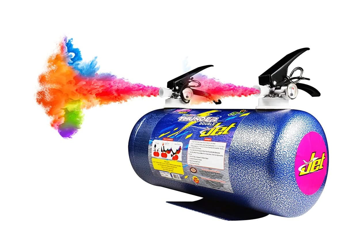 Holi Double Jet Cylinder Holi Colour Cloud Gadget - 5 Kg | Two Colors ...