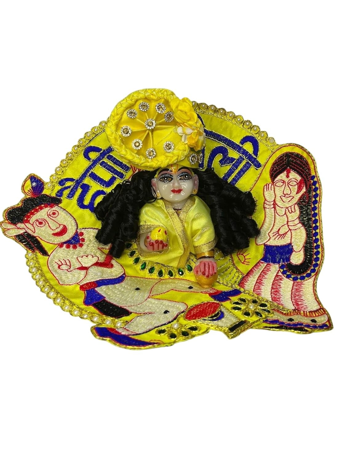 Holi Dress for Ladoo Gopal Radha Rani Thakur Ji poshak Kanha Ji Cloth ...