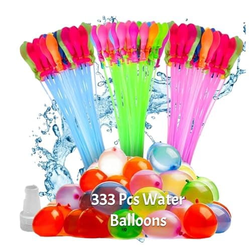 Holi Magic Water Balloons 222 Piece, Magic Balloon Kit Fill & Tie In 60 ...