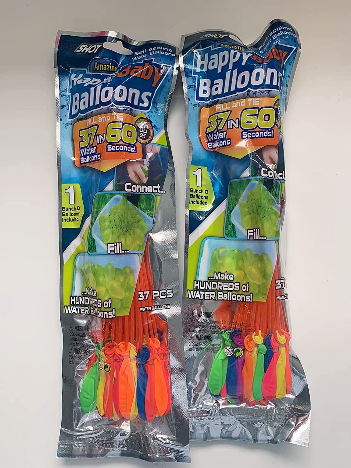 Holi Water Magic Balloons Bunch Number Of 37 Multicolor Water Balloons ...