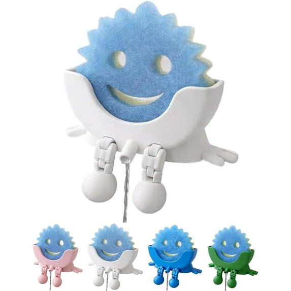 HoliHive Cute Hanging Sponge Holder with Drainage, New Sponge Holder ...