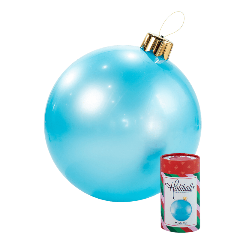 Holiball The Inflatable Ornament - Large - Light Blue - Indoor and ...