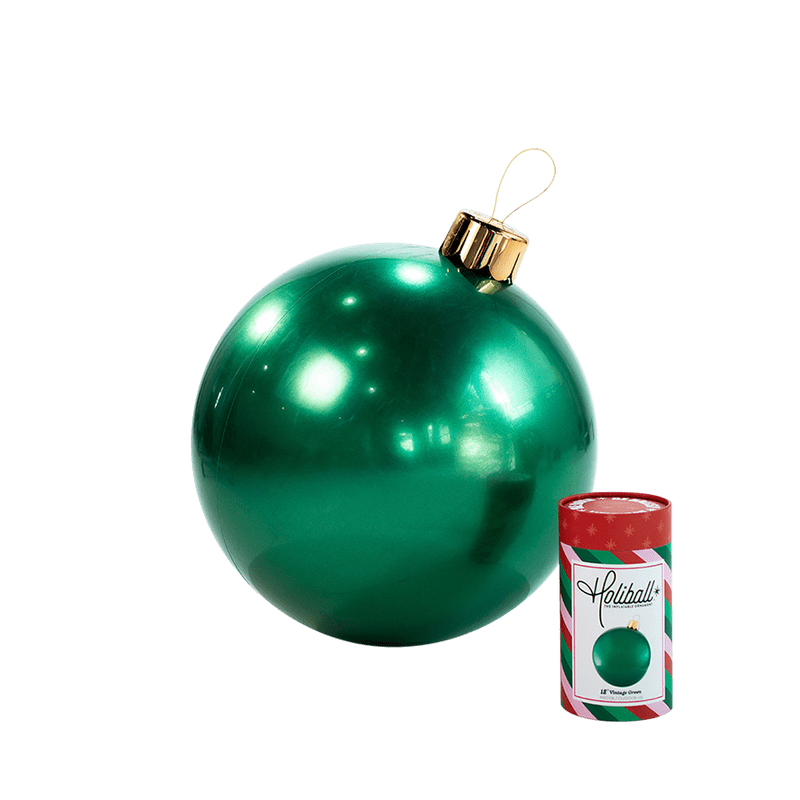 Holiball The Inflatable Ornament - Medium - Vintage Green - Indoor and ...