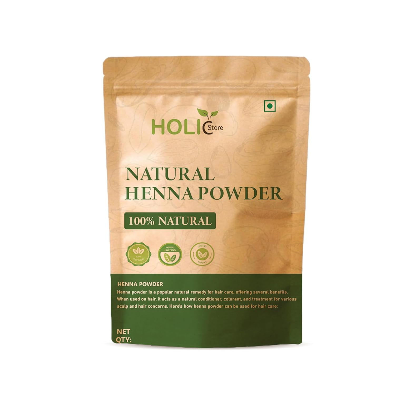 Holic store Henna Mehandi Leaves powder for hair Colour and Growth 100 ...