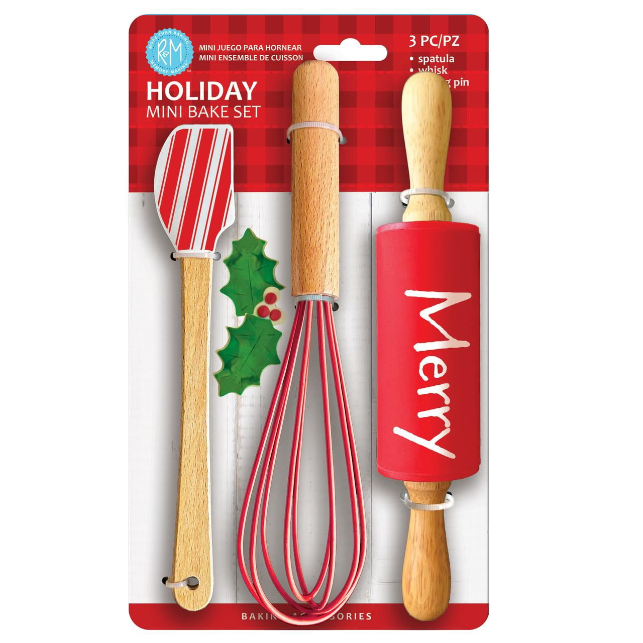 Holiday 3PC Mini Baking Set - Walmart.com