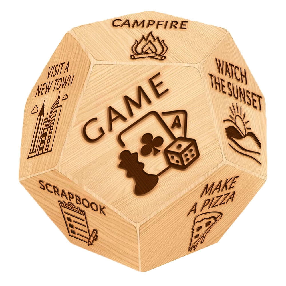Holiday Activity Decision Dice 1Set Wood Wedding Gifts Funny Date Night ...