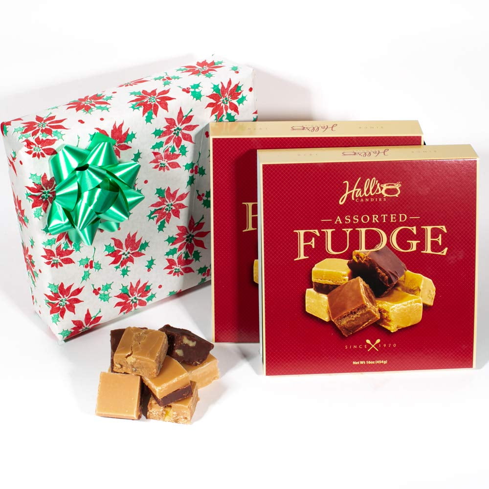 Holiday Assorted Fudge Gift Box - 2 Pounds of Smooth and Creamy ...