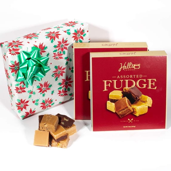 Holiday Assorted Fudge Gift Box - 2 Pounds of Smooth and Creamy ...