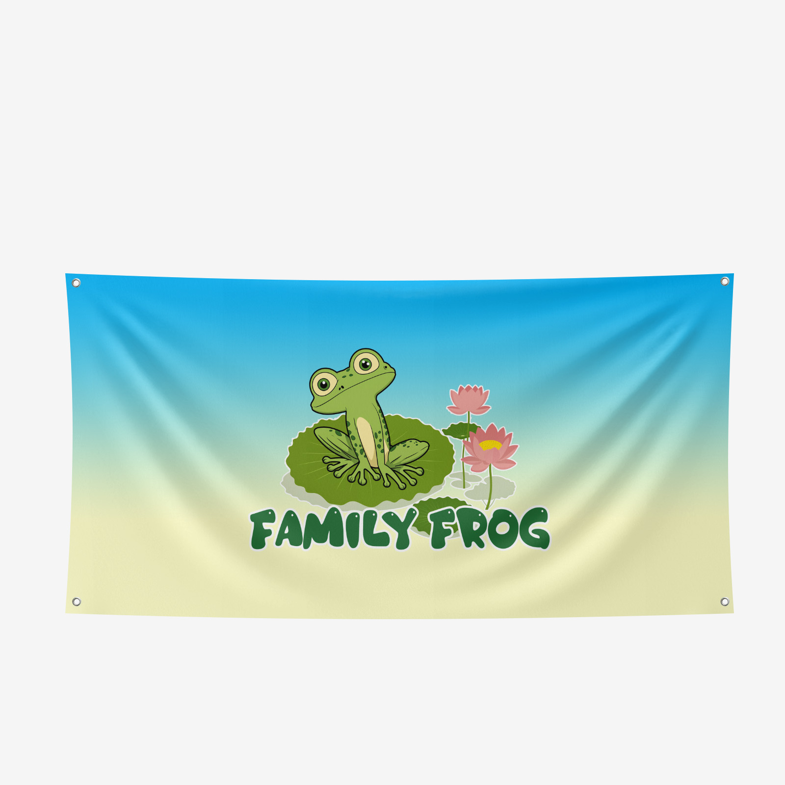 Holiday Banner Festival Backdrop – Frogs Decoration Backdrop 35*70in ...