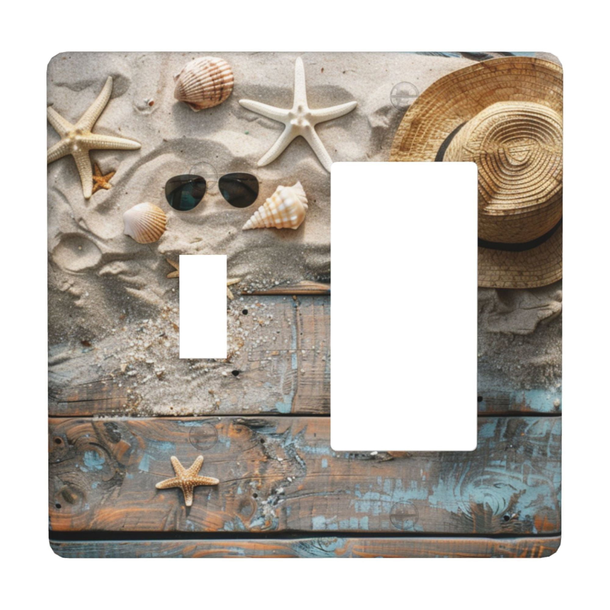 Holiday Beach Starfish (2) Switch Cover Decorative Wall Plate - Walmart.com