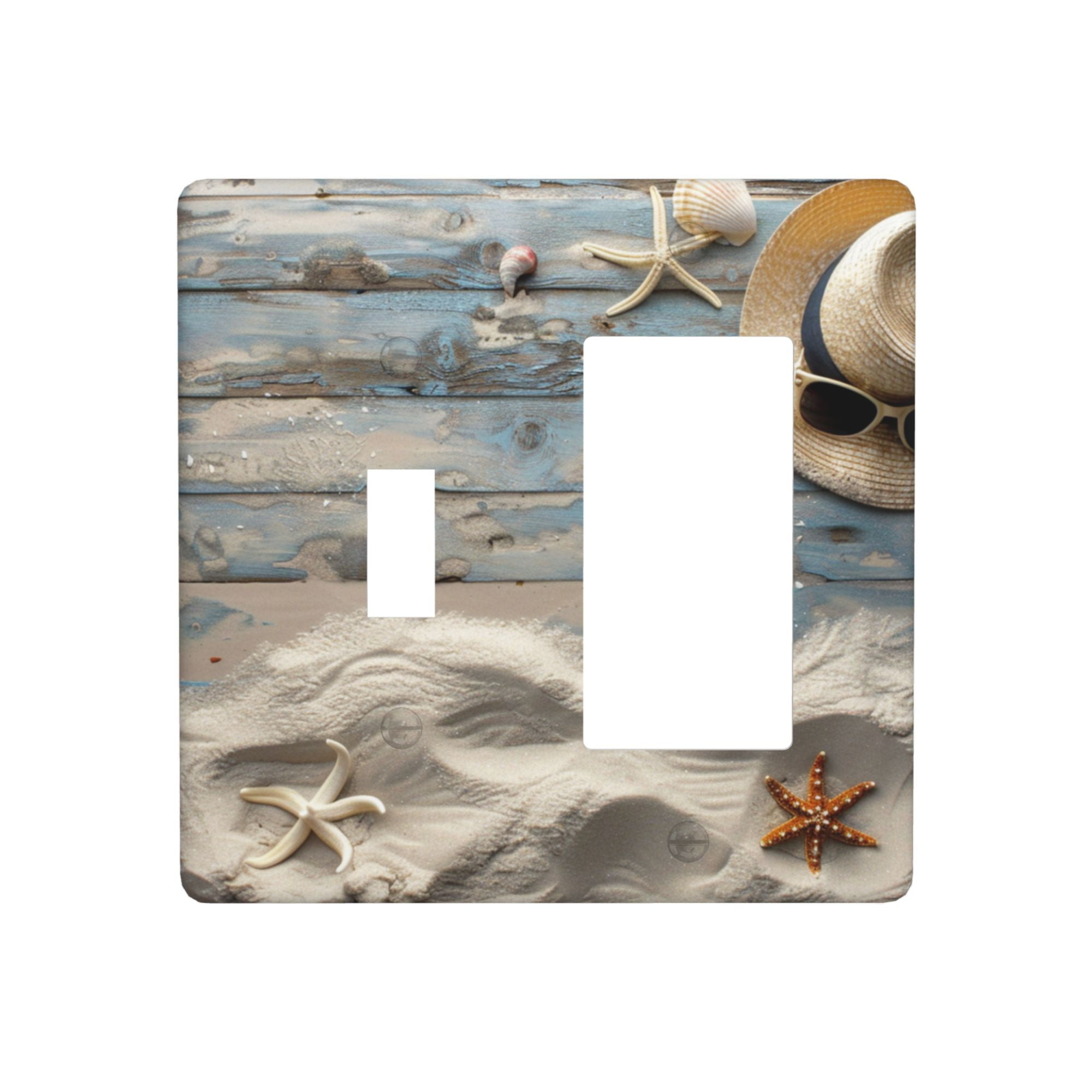 Holiday Beach Starfish (4) Switch Cover Decorative Wall Plate - Walmart.com