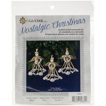 The Beadery Holiday Beaded Ornament Kit-Crystal & Pearl Snowflakes 2.5 ...