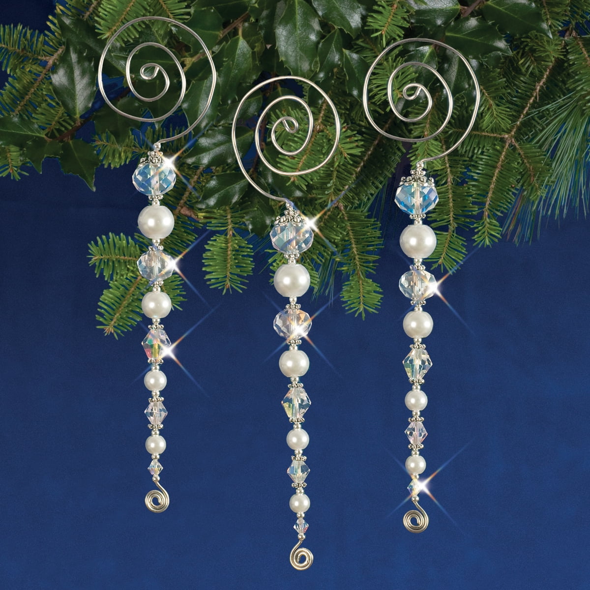 Holiday Beaded Ornament KitVintage Icicles Makes 3 - Walmart.com