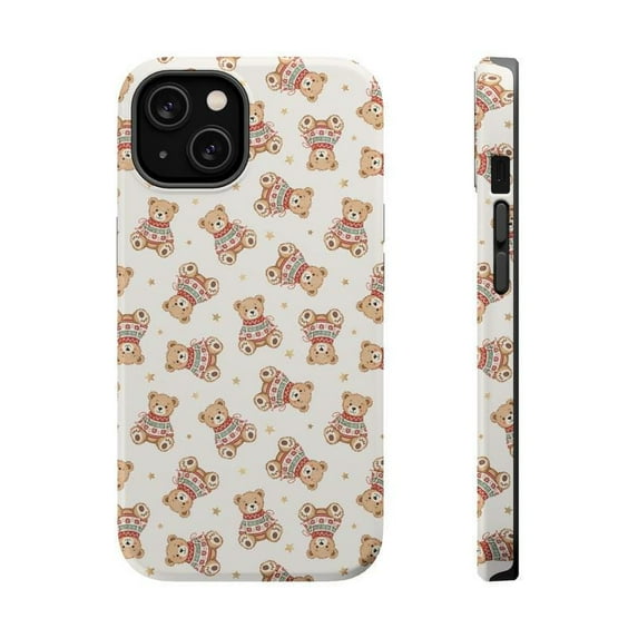 Holiday Bear Cute Festive Pattern Phone Case 17 11 12 13 14 15 16 Pro ...