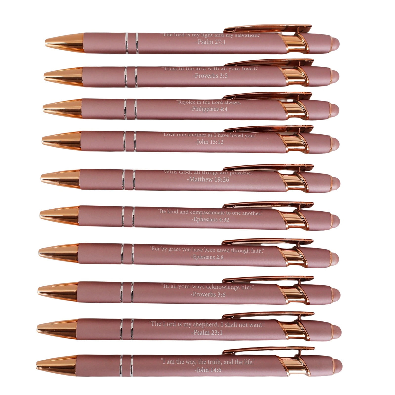 Your Holiday Bible Verse Ballpoint Pen Set Ten Encouraging Words ...