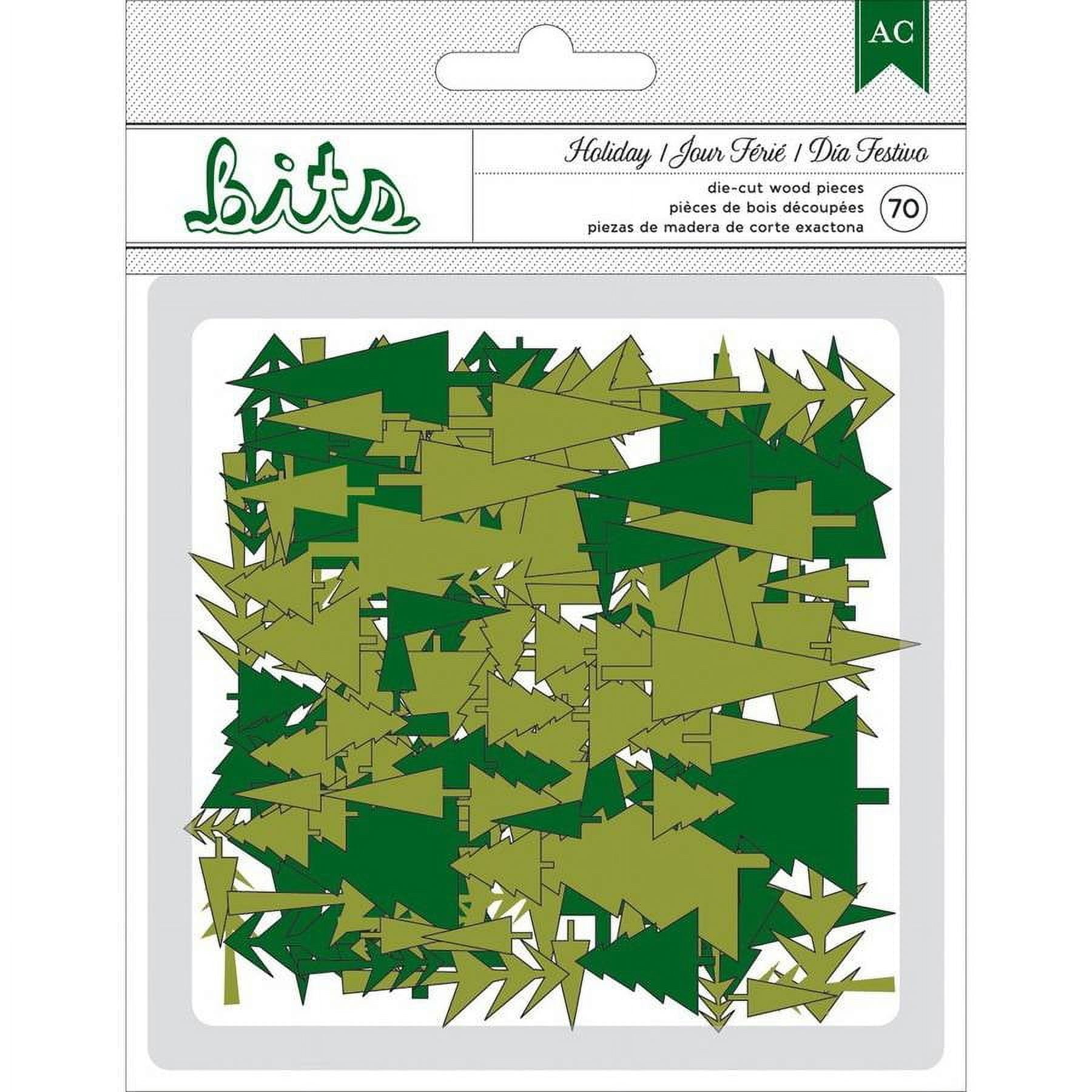 Holiday Bits Wood Veneer Shapes 70/pkg-t - Walmart.com