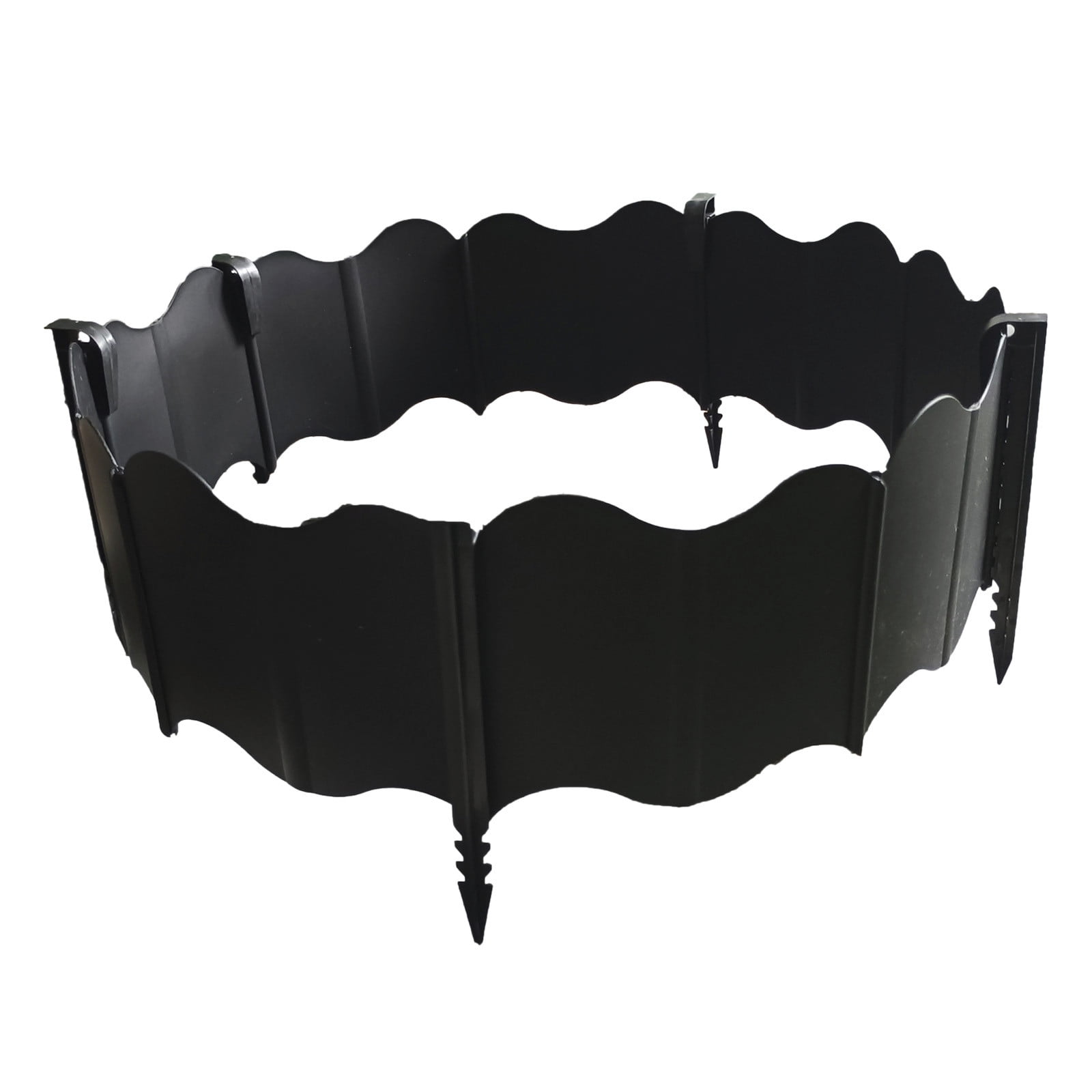 Your Holiday Black Plastic Garden Edging Panels Set Ten Pieces Five ...