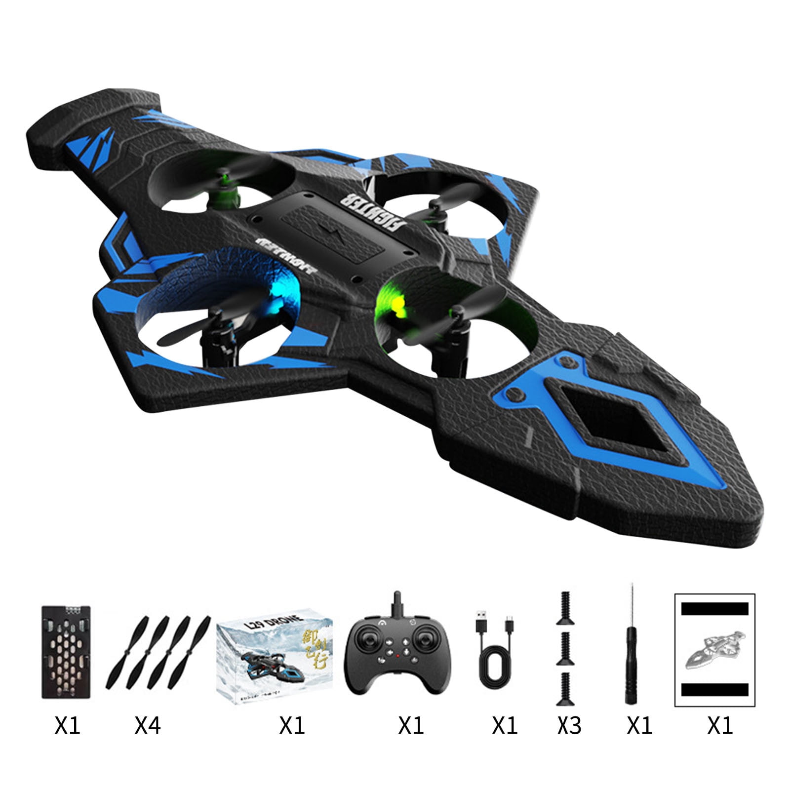 Your Holiday Blue Remote Control Flying Sword Toy Stunt Prop Action ...