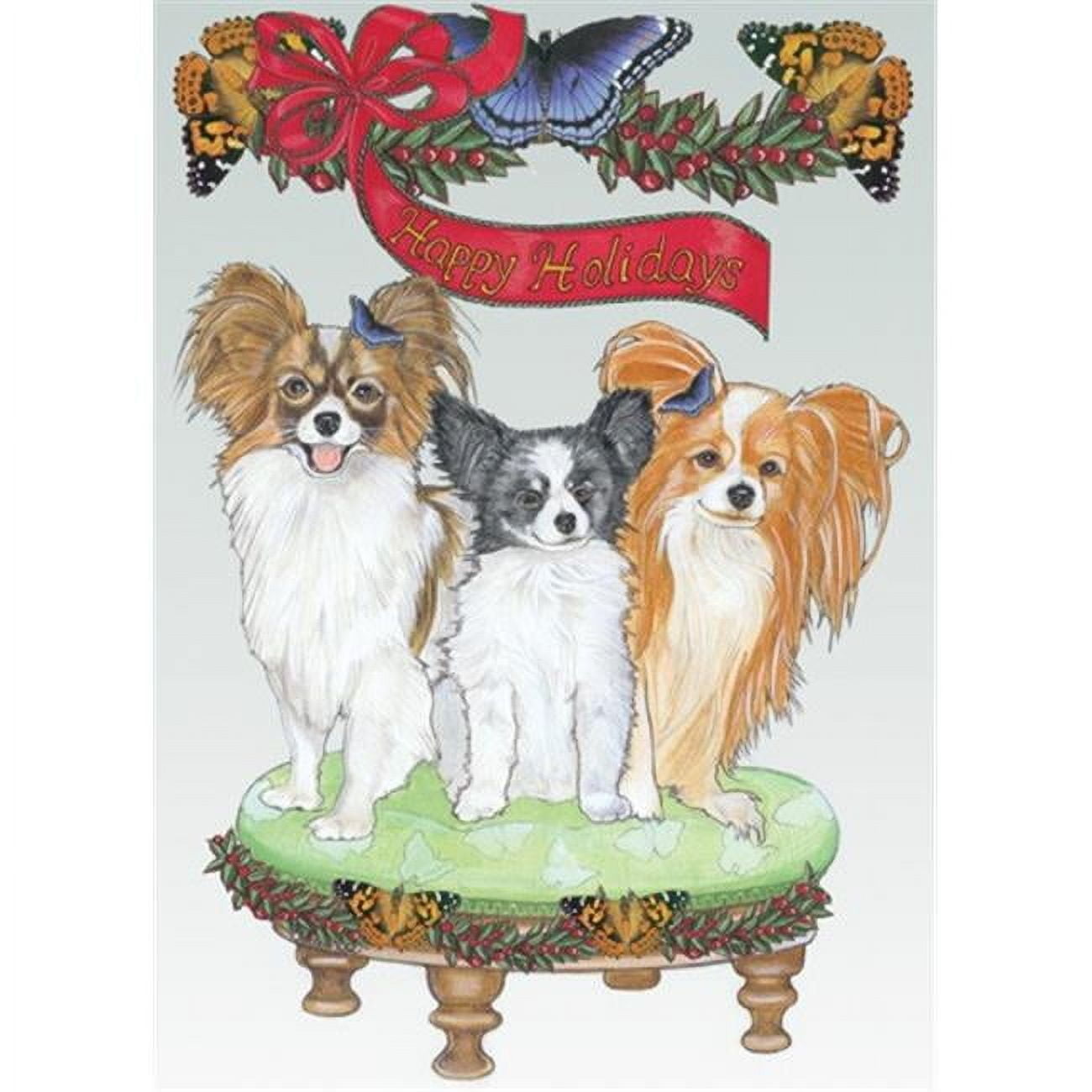 Holiday Boxed Cards - Papillon - Walmart.com