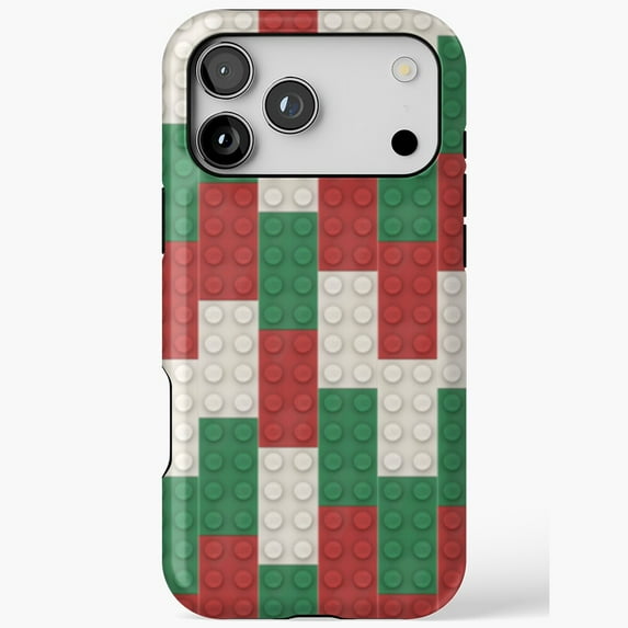 Holiday Brick Toy Block Art Case for iPhone 11 12 13 14 15 16 17 Pro ...
