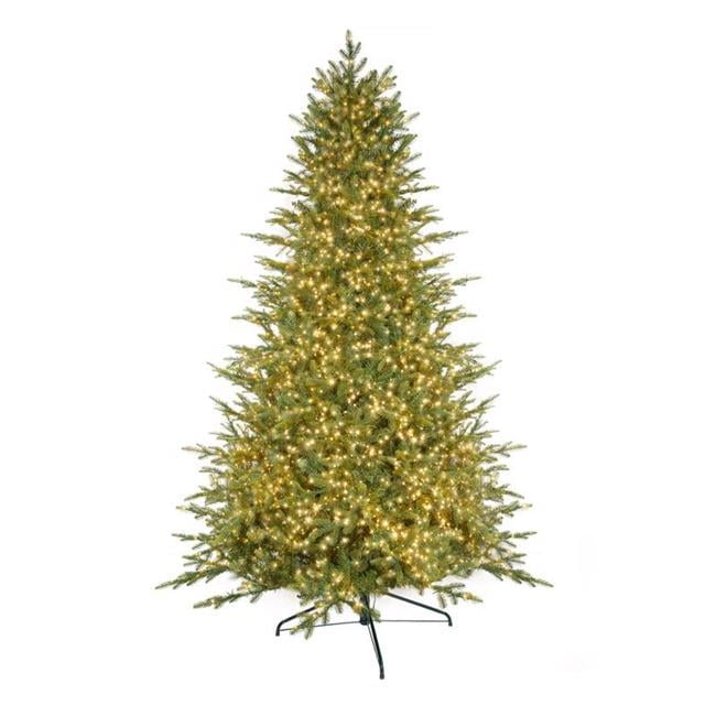 Holiday Bright Lights 7.5 ft. Full LED 2250 Count Emerald Pine Sparkle ...