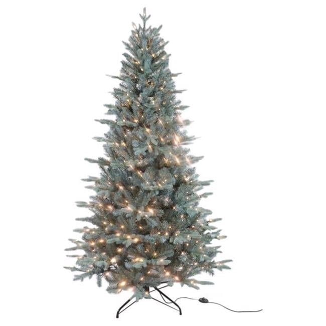 Holiday Bright Lights 9096765 7 ft. 1-2 Tree 400 Count Full LED Blue ...