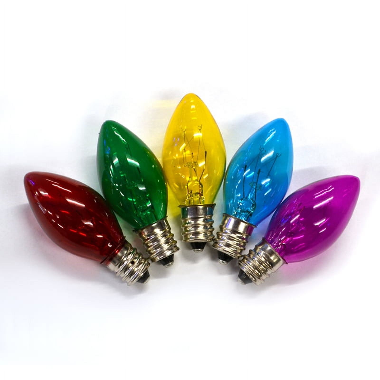 Holiday Bright Lights BU25C7-TMUA Christmas C7 Single Spray Light Bulbs ...